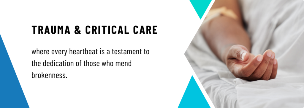 TRAUMA AND CRITICAL CARE – helios hospitals